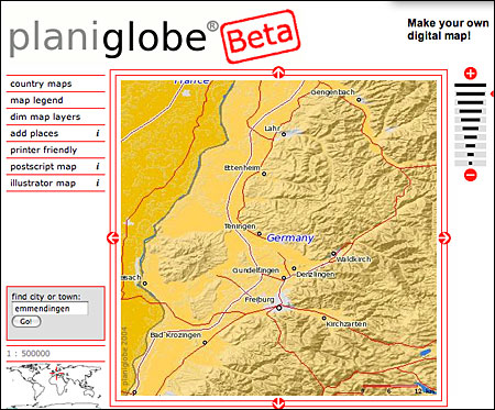 planiglobe - online map creation - joachimott journal