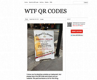 QR Codes und was man daraus macht - oder auch besser nicht ...